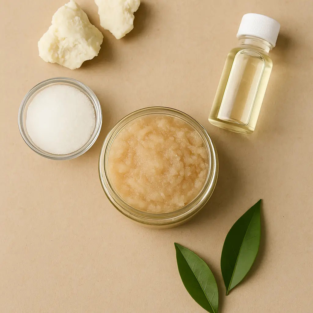 DIY Shea Sugar Scrub: Natural Glow in a Jar - Yellow Brick Road